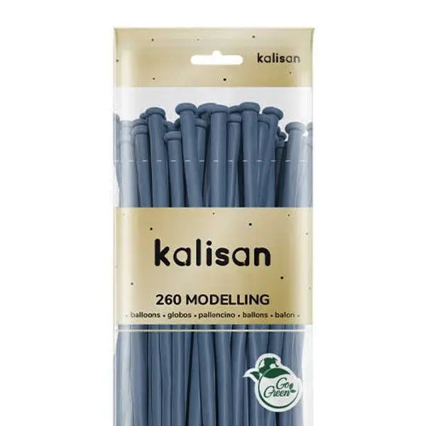 Kalisan Retro Denim Navy 100/260M Modelling Latex Balloons - Party